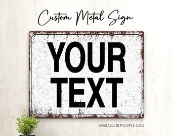 CUSTOM Retro Diner Style Metal Sign Wall Decor for Home, Office ...