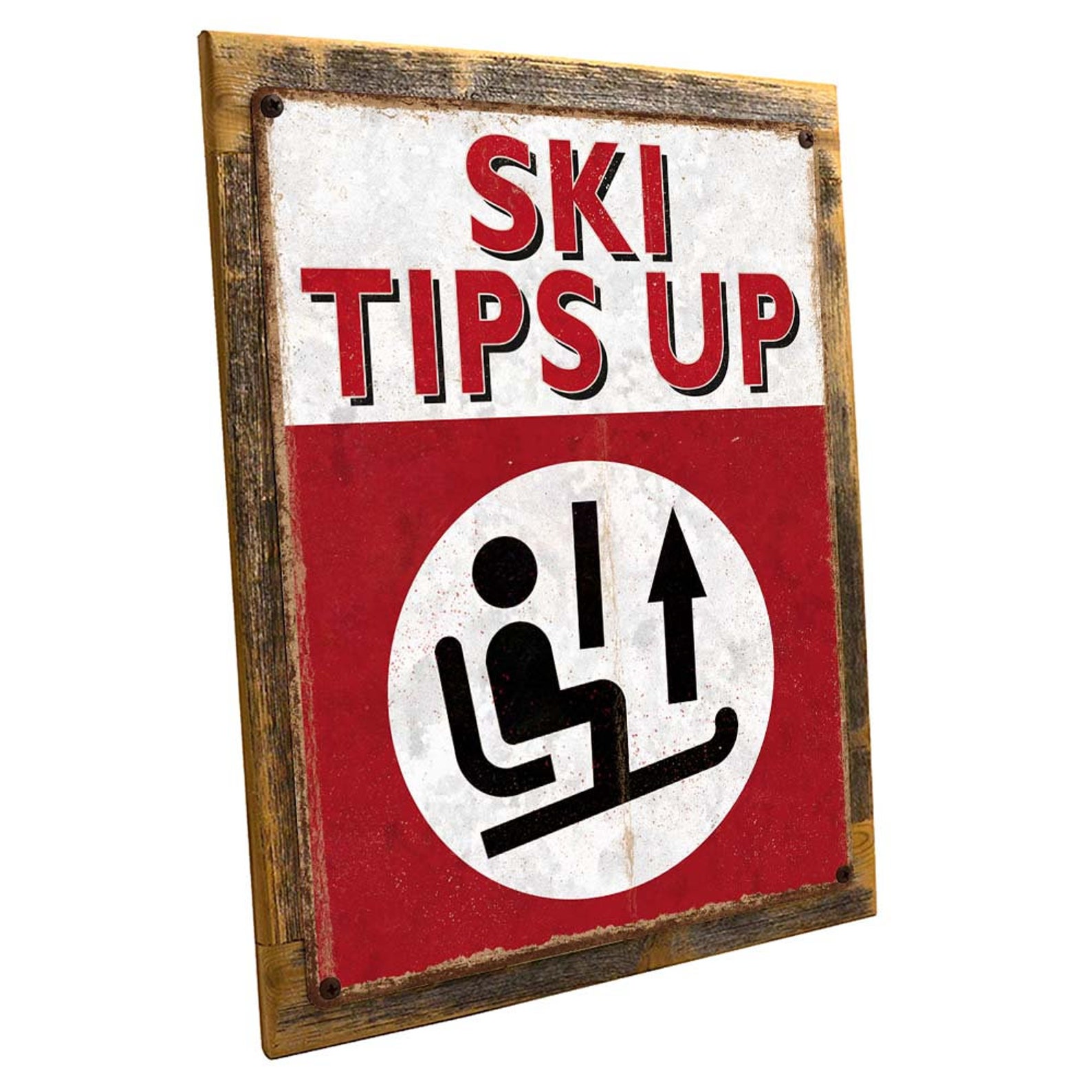 Ski Tips up Metal Art Print for Decorating Vacation, Cabin, and ...