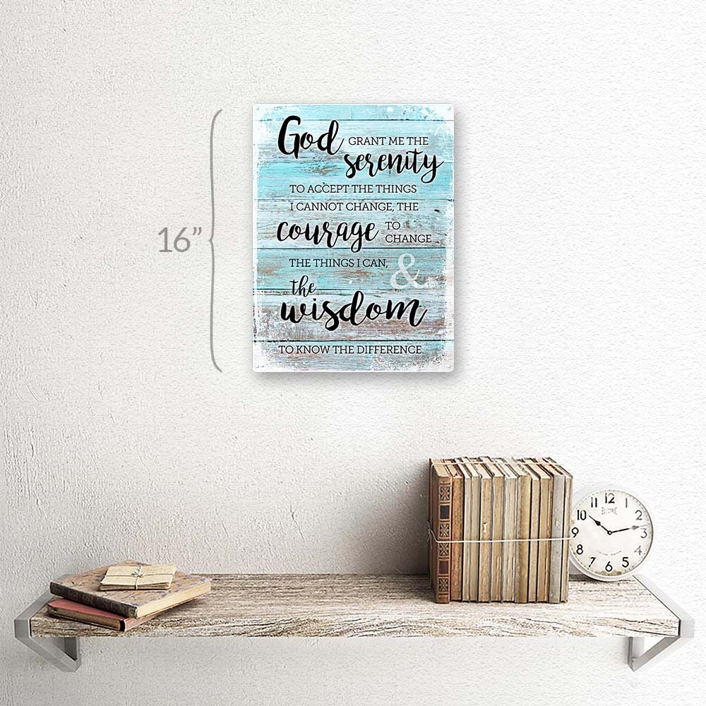 Serenity Prayer Metal Sign Wall Decor for Office or Meeting | Etsy