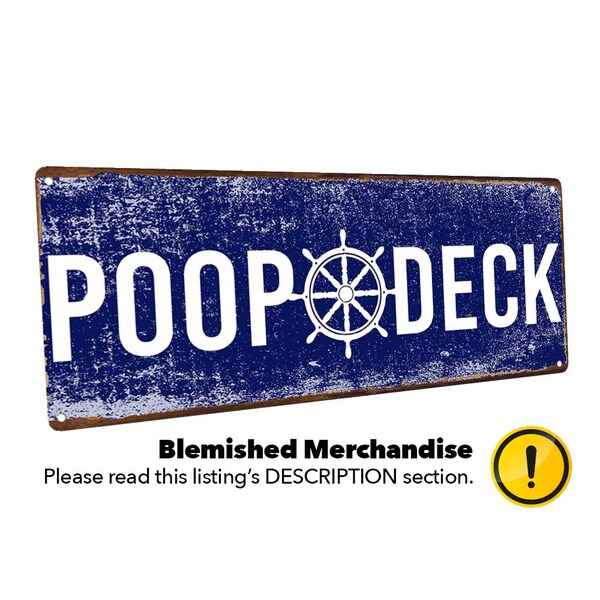 Poop Deck Sign - Etsy