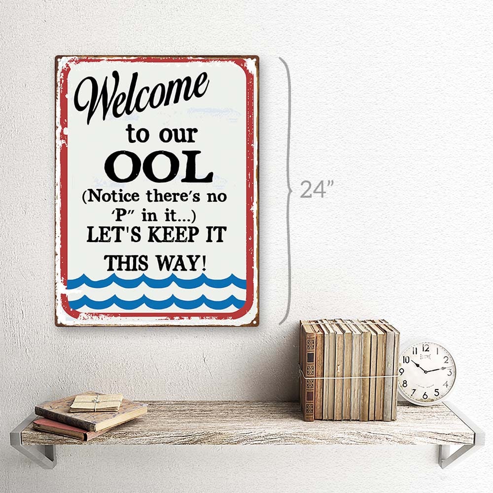 Welcome to Our Ool Metal Sign Wall Decor for Porch Patio or | Etsy