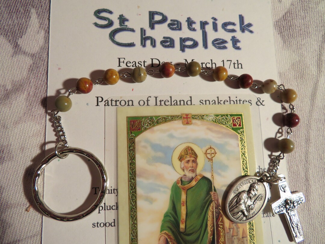 St. Patrick Long 6mm Chaplet W/instructions- - Etsy