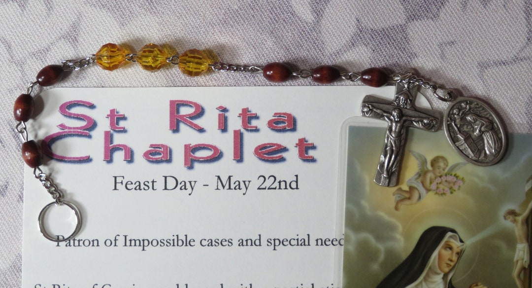 St. Rita Chaplet W/instructions - Etsy