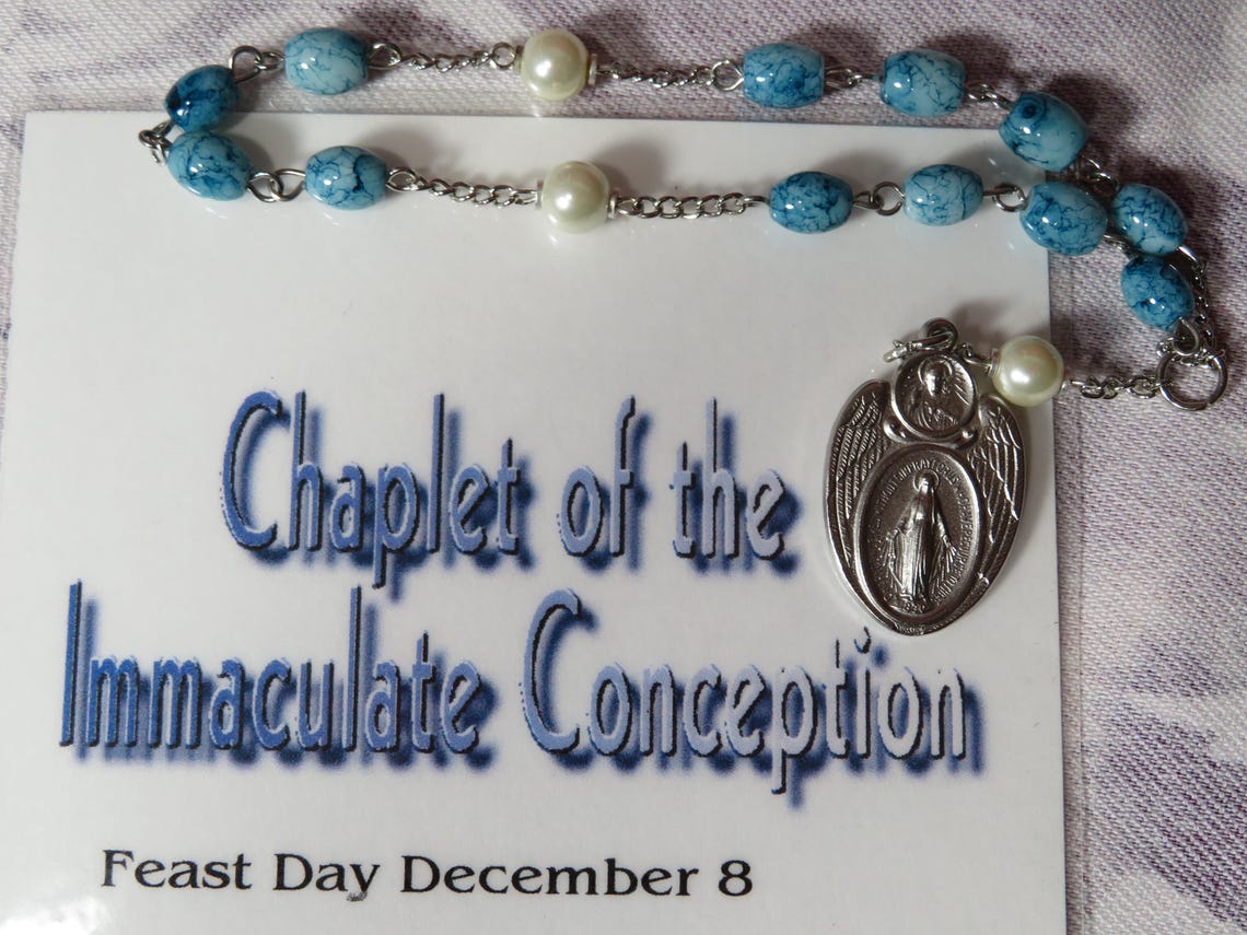 Immaculate Conception Chaplet W/instructions - Etsy
