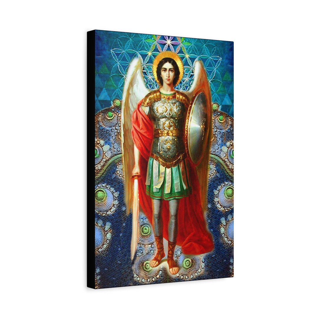 ARCHANGEL MICHAEL - Canvas Wall Art - Etsy