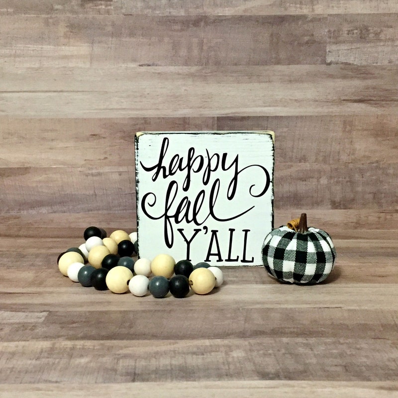 Happy Fall Sign - Etsy