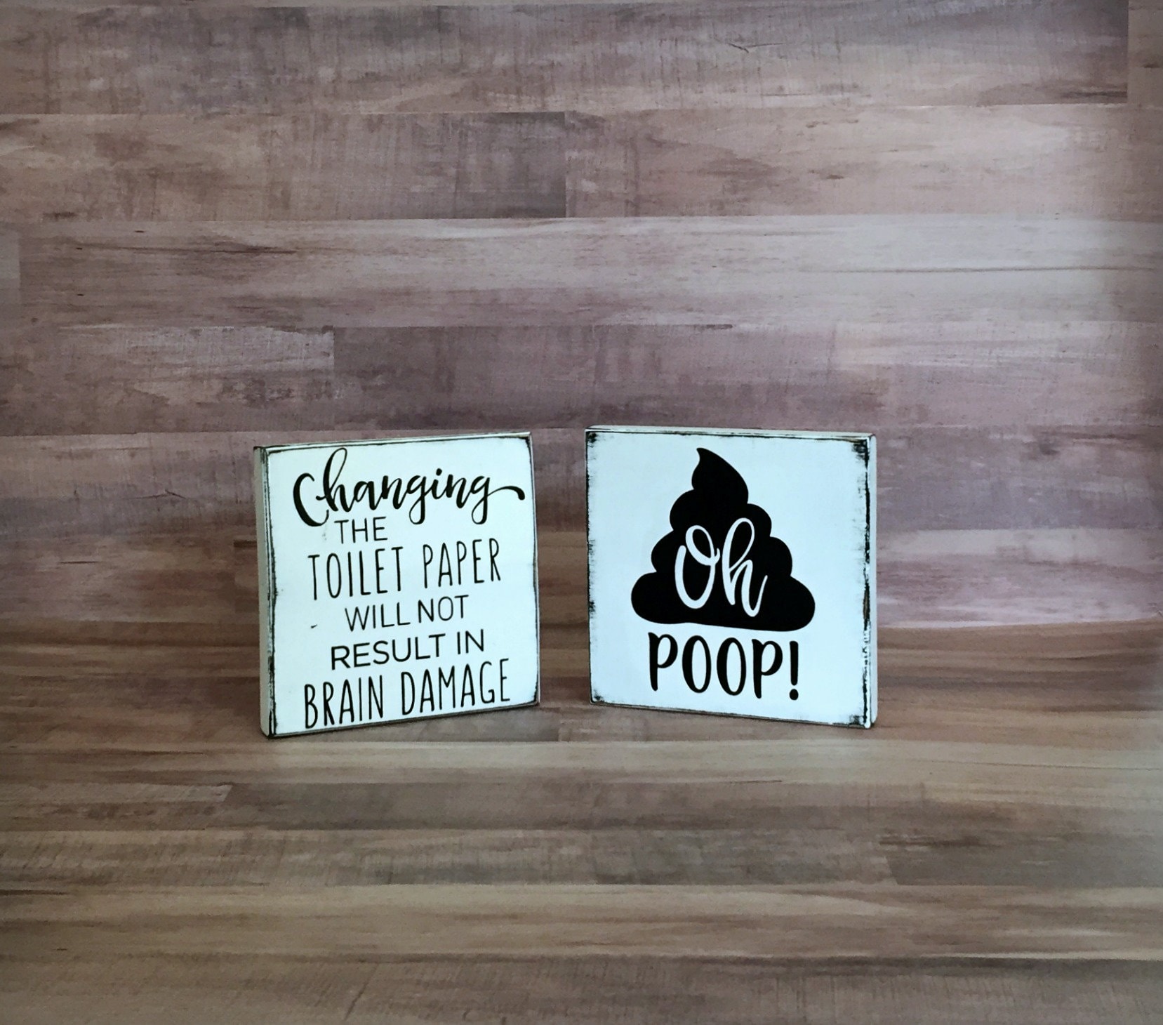 Oh Poop Oh Poop sign Bathroom wood sign Bathroom Decor | Etsy