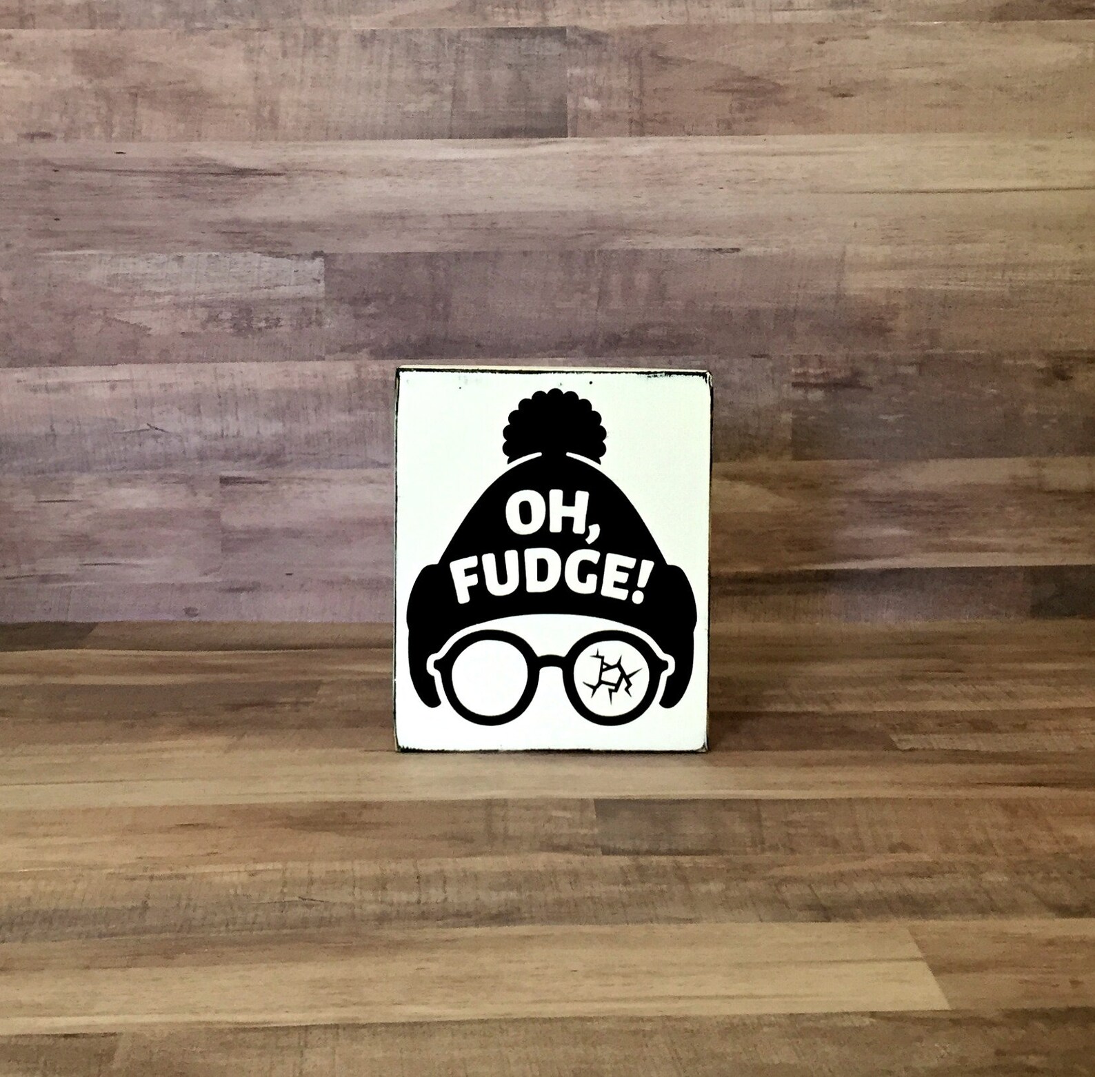 Oh Fudge Christmas Sign Funny Christmas Sign Farmhouse | Etsy