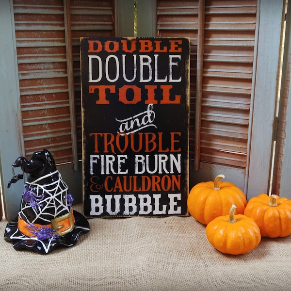 Double Double Toil and Trouble - Etsy