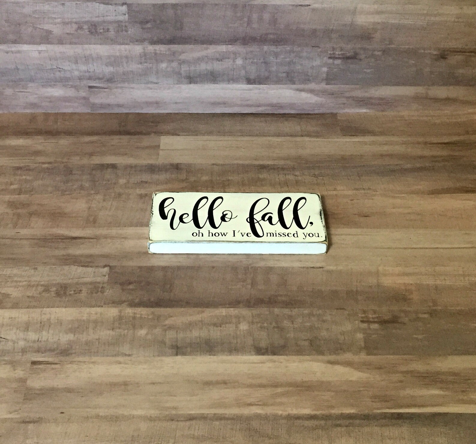 Hello Fall sign Fall Farmhouse Sign Fall Sign Fall Decor | Etsy