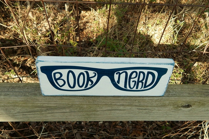 Book Nerd Wooden Sign Geeky Sign Book Lover Sign Geek - Etsy