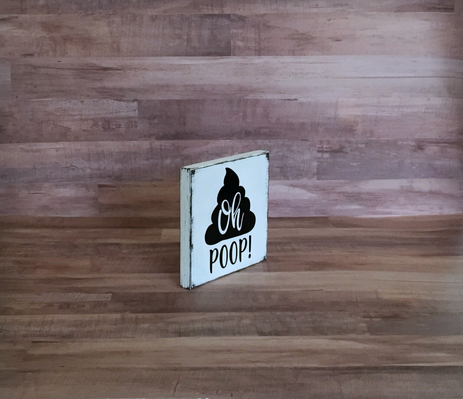 Oh Poop Oh Poop sign Bathroom wood sign Bathroom Decor | Etsy