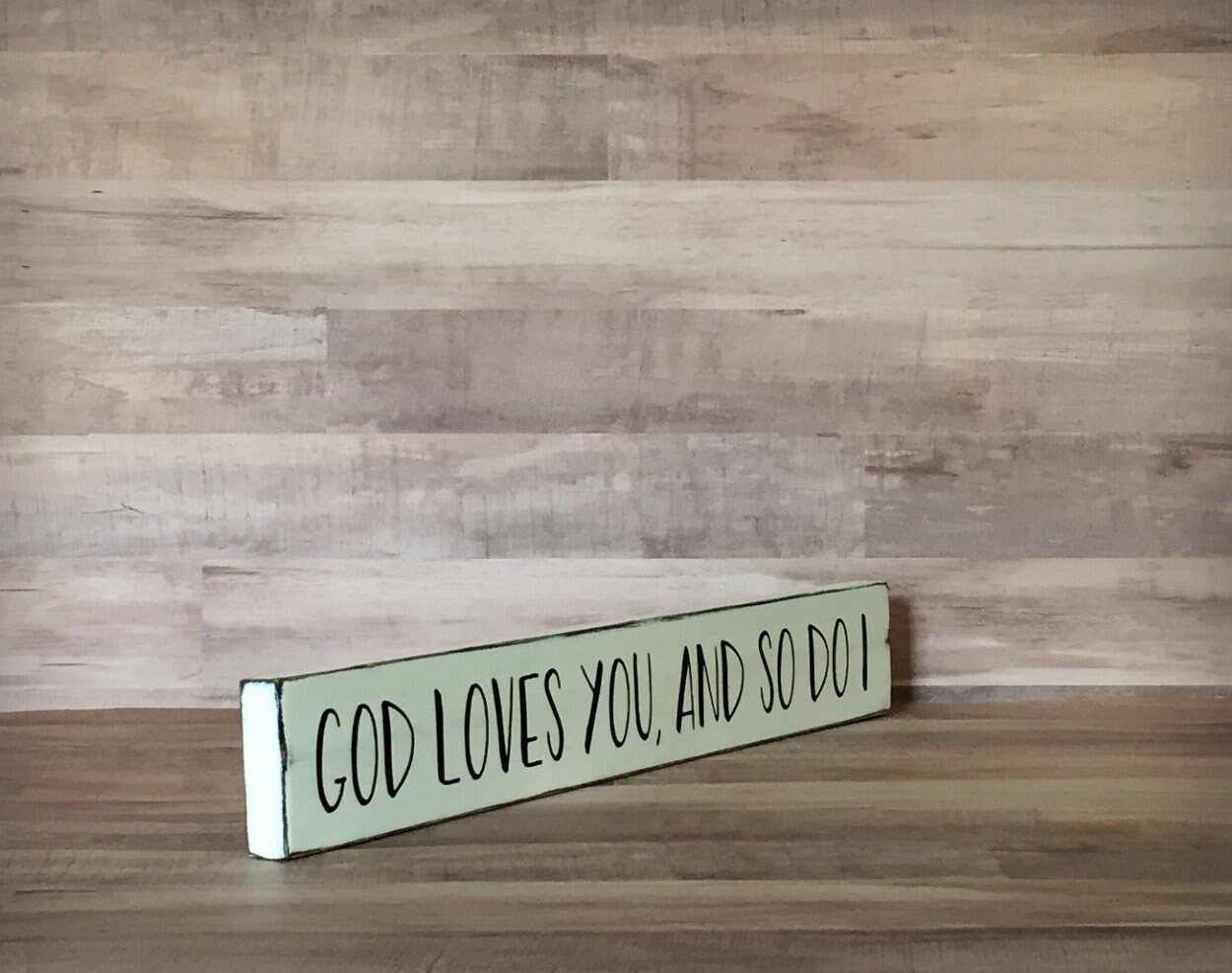 God Loves You and So DO I God Loves You sign Religious Sign | Etsy