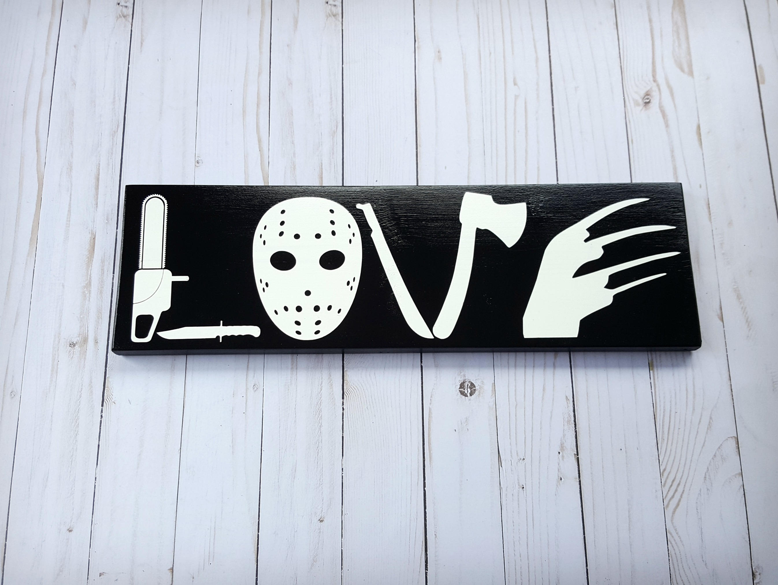 Horror Movie Love Wooden Sign I Love Horror Horror Movie - Etsy UK
