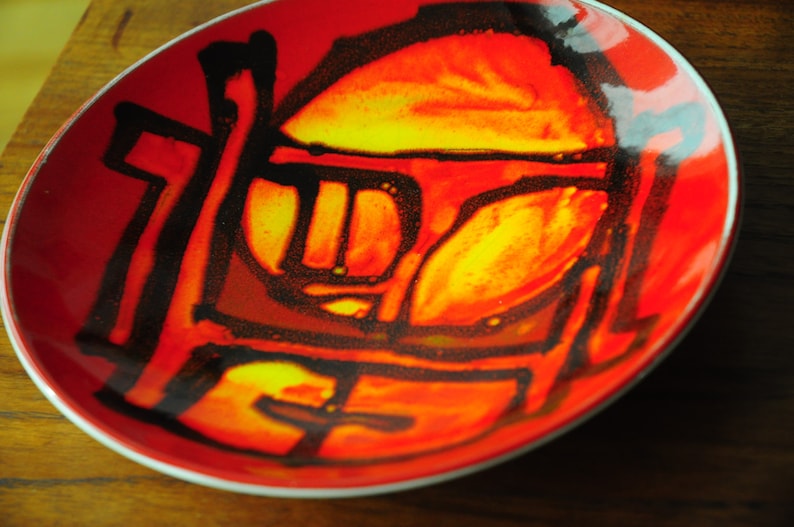 Poole Pottery Dish Signed by Carol Cutler / Delphis / Made in England ...