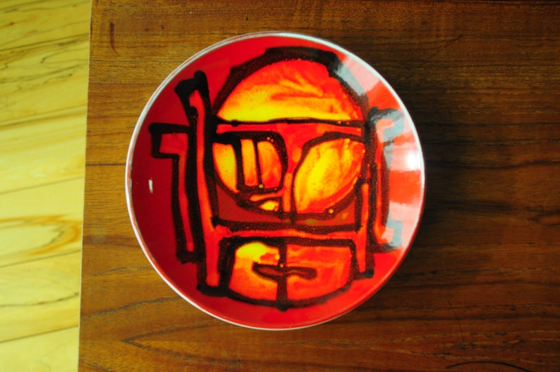 Poole Pottery Dish Signed by Carol Cutler / Delphis / Made in England ...