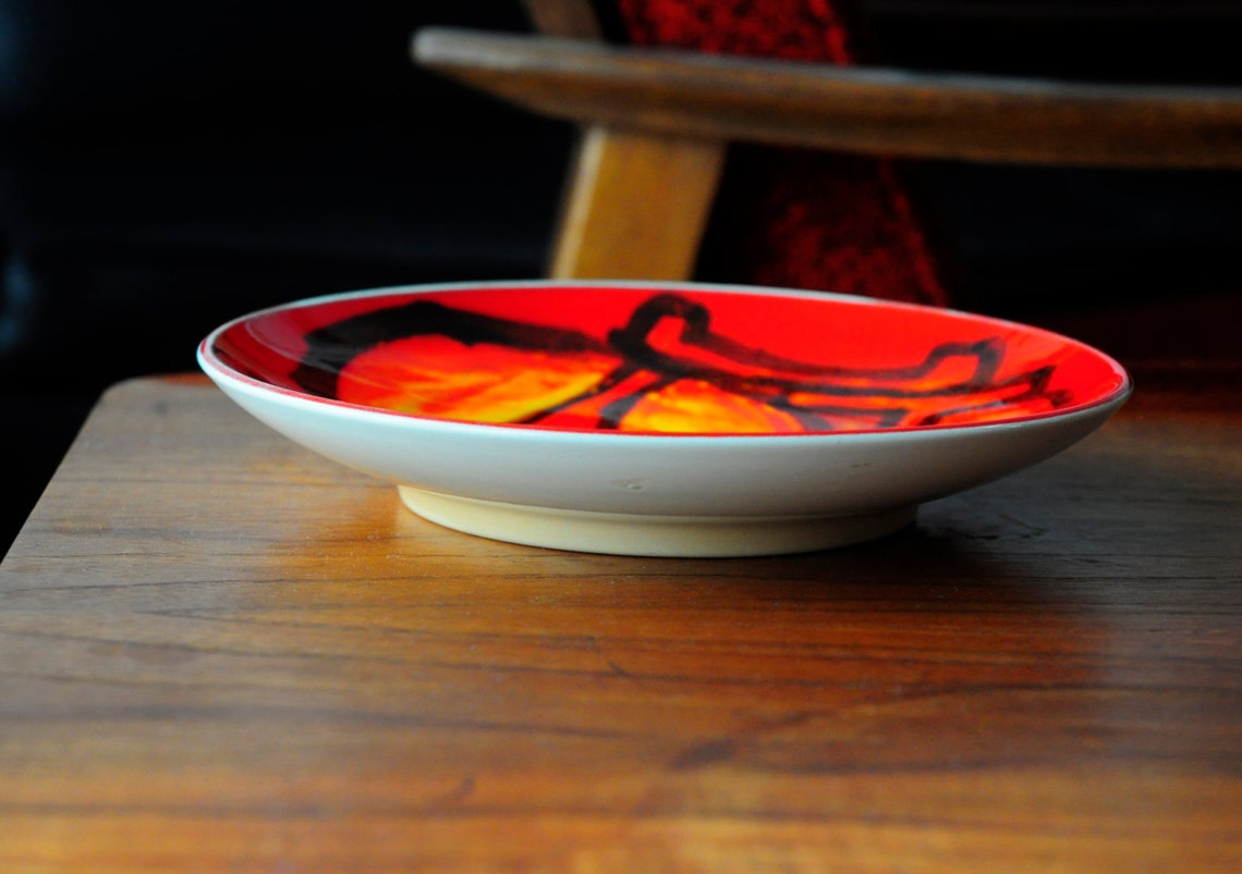 Poole Pottery Dish Signed by Carol Cutler / Delphis / Made in England ...