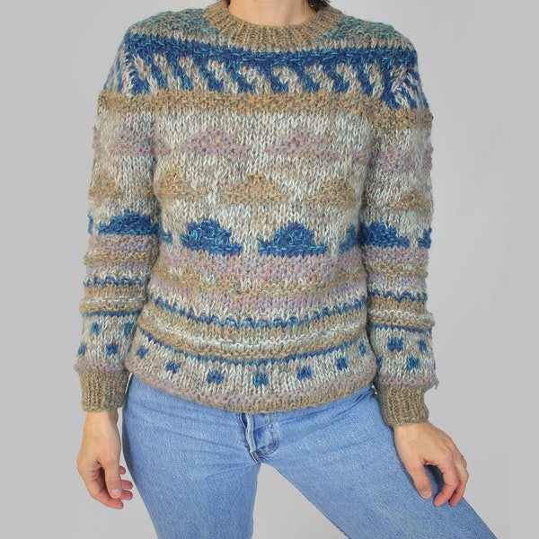 Hand Knit Sweater - Etsy