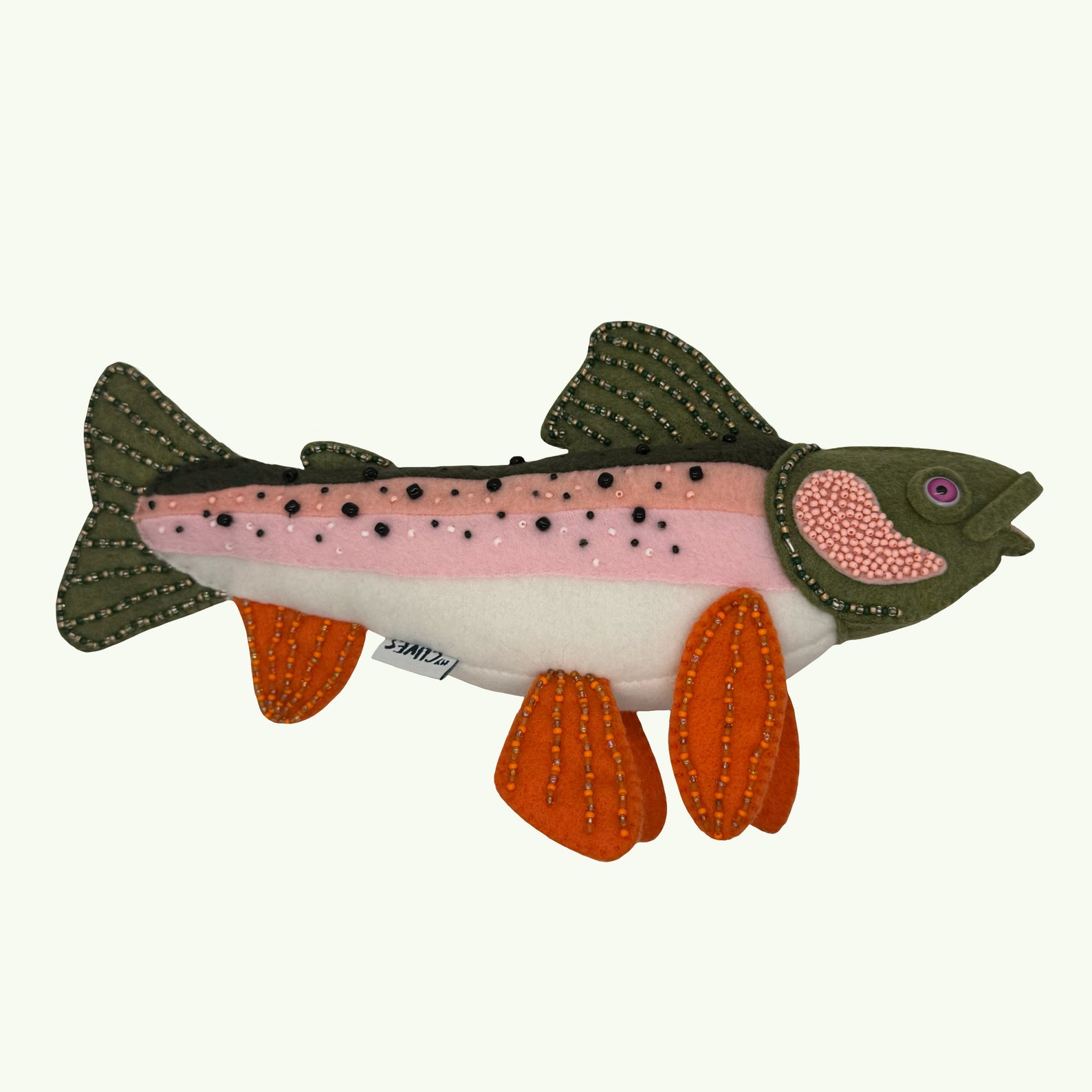 Beaded Rainbow Trout - Etsy