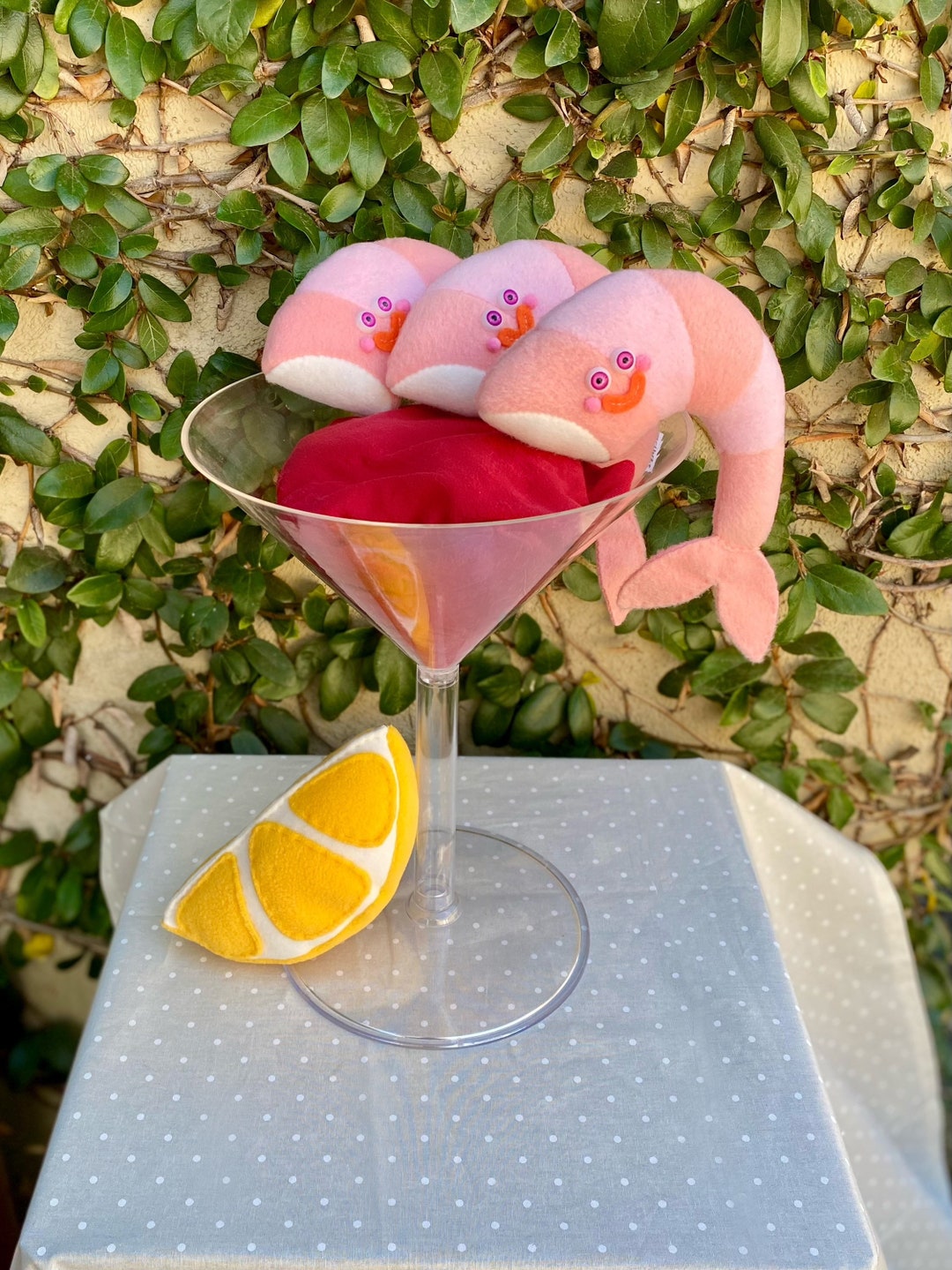 Cocktail Shrimp | Plush Shrimp - Etsy