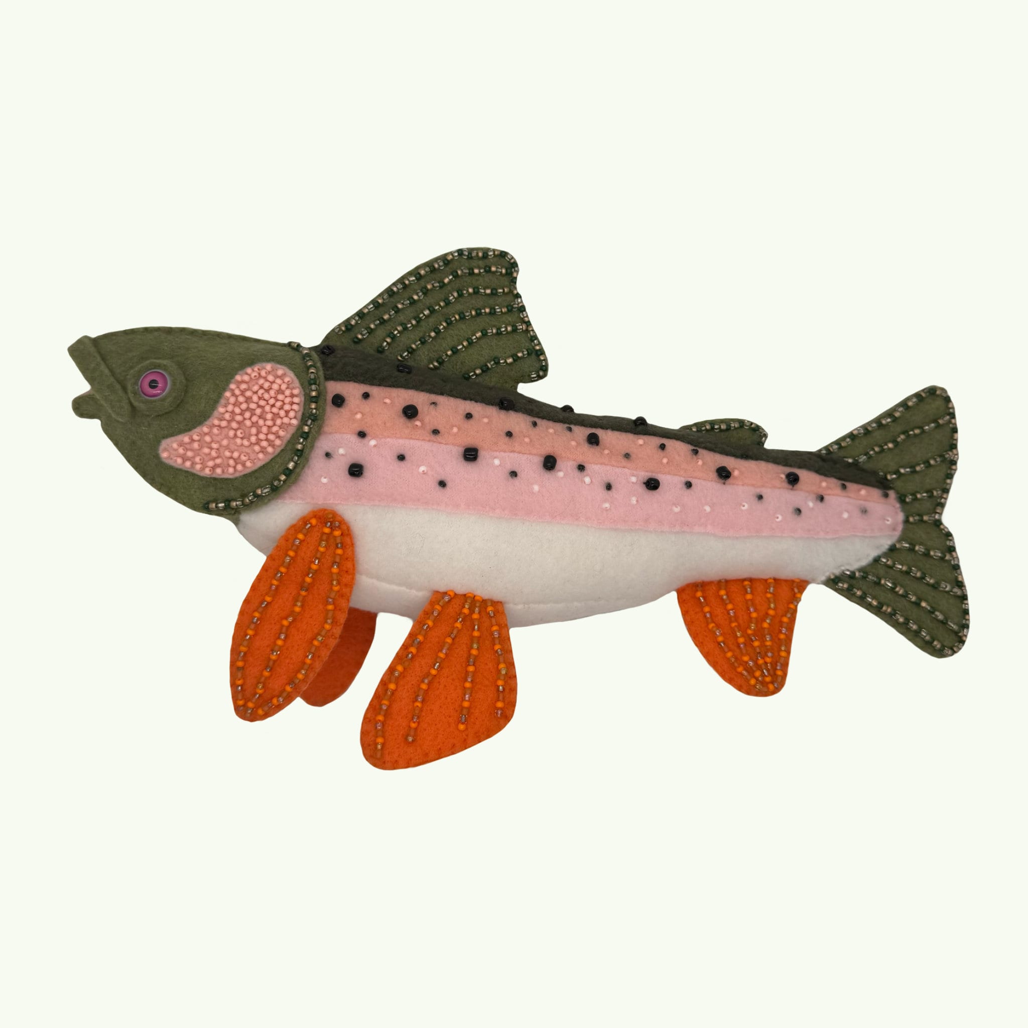 Beaded Rainbow Trout - Etsy