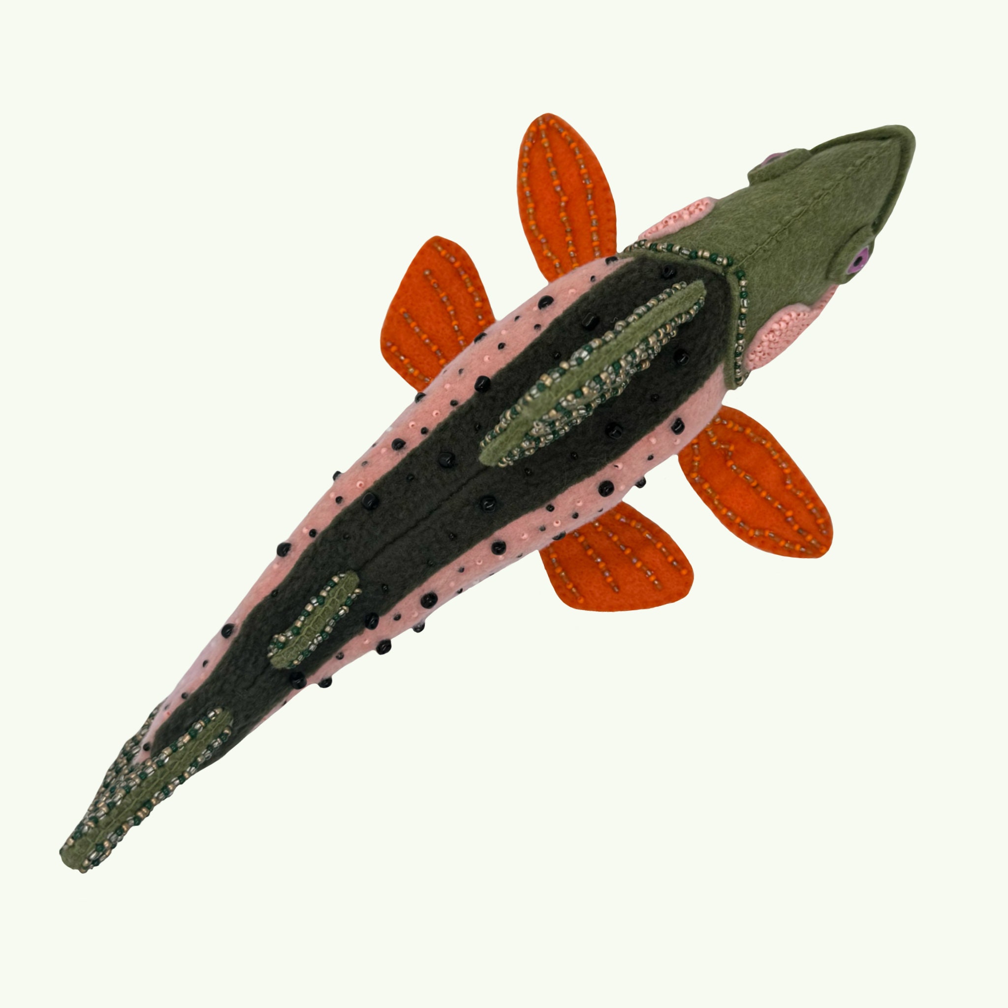 Beaded Rainbow Trout - Etsy