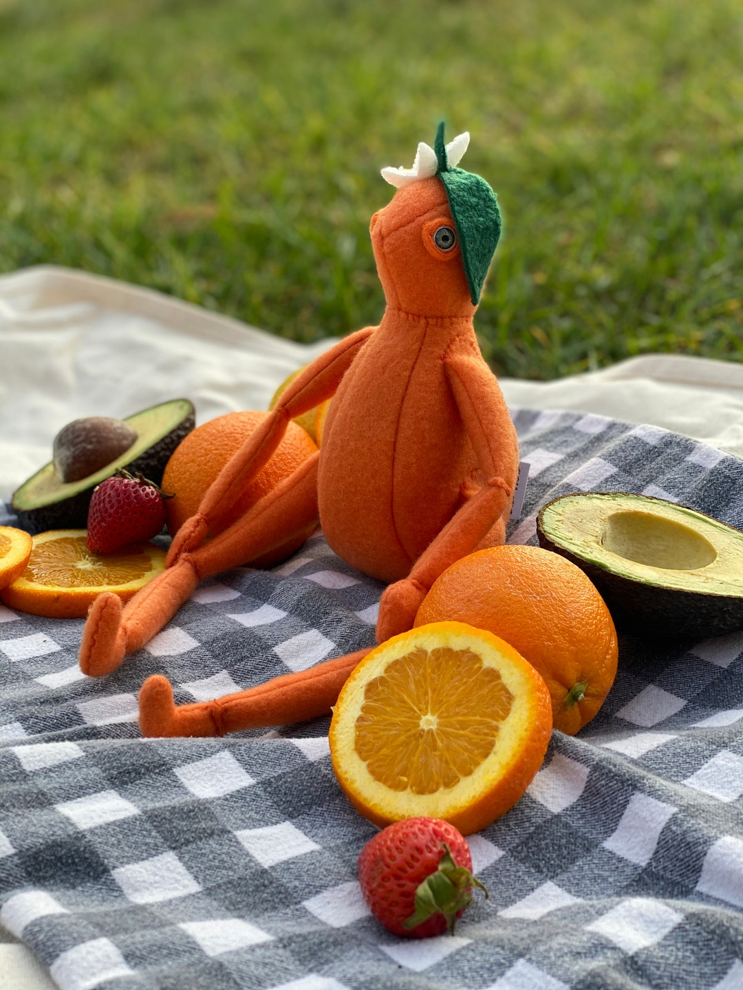 Orange Clive | Plush Orange - Etsy
