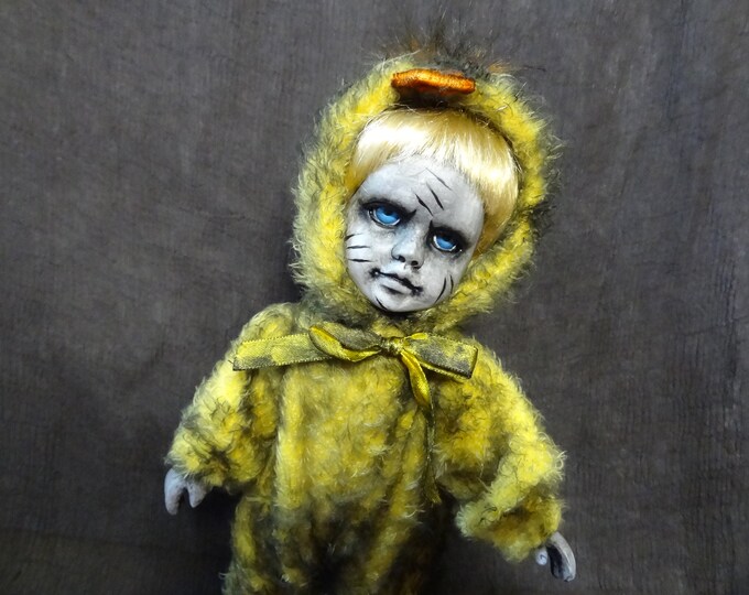 Creepy Cute Boy in Duck Costume Spooky Doll Macabre Decor Horror Doll ...