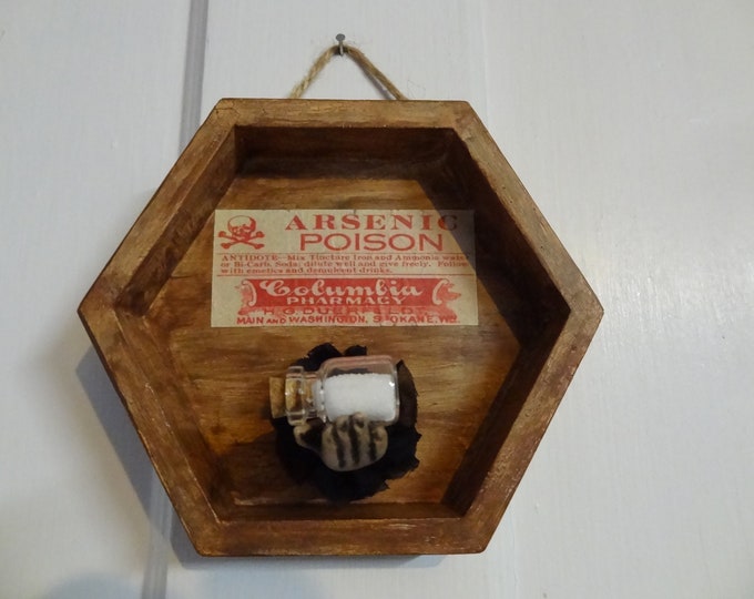 Arsenic Poison Plaque Poison Decor Spooky Decor Creepy Cute Decor ...