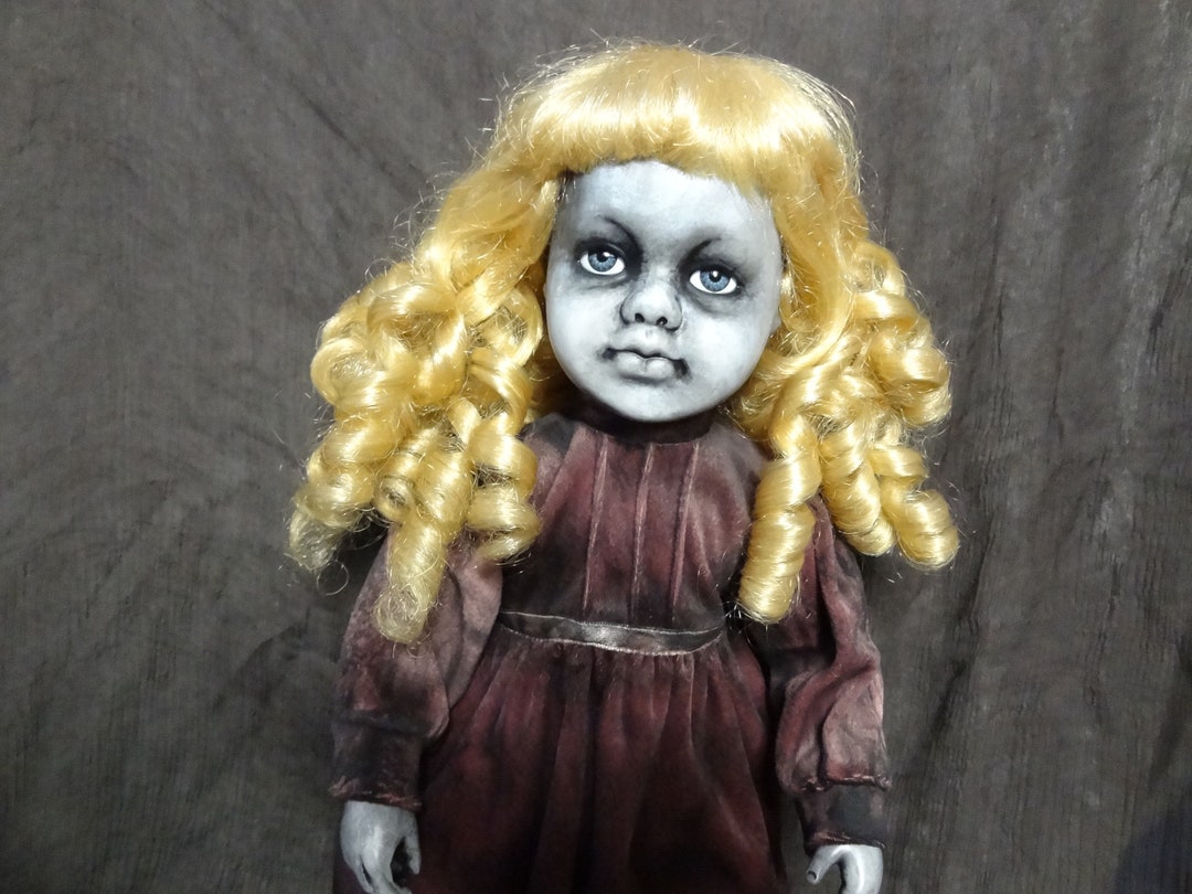 Spooky Doll Mad Doll Creepy Doll Ghostly Girl Doll Macabre Decor Dark ...