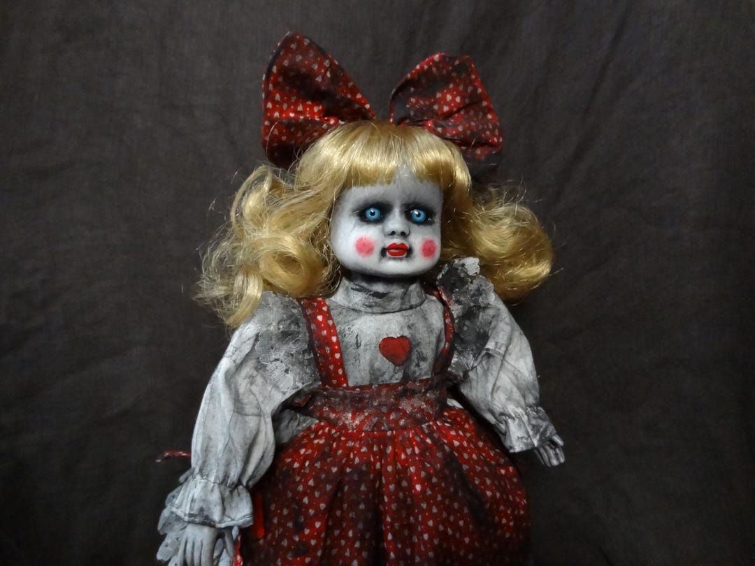 Small Creepy Cute Little Girl Doll Spooky Girl Doll Ghostly Little Girl ...