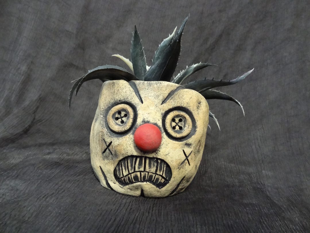 Small Mad Clown Planter - Great for an Air Plant or Small Succulent ...
