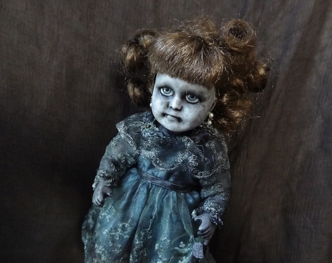Small Creepy Cute Little Girl Doll Little Ghostly Child Doll Spooky ...