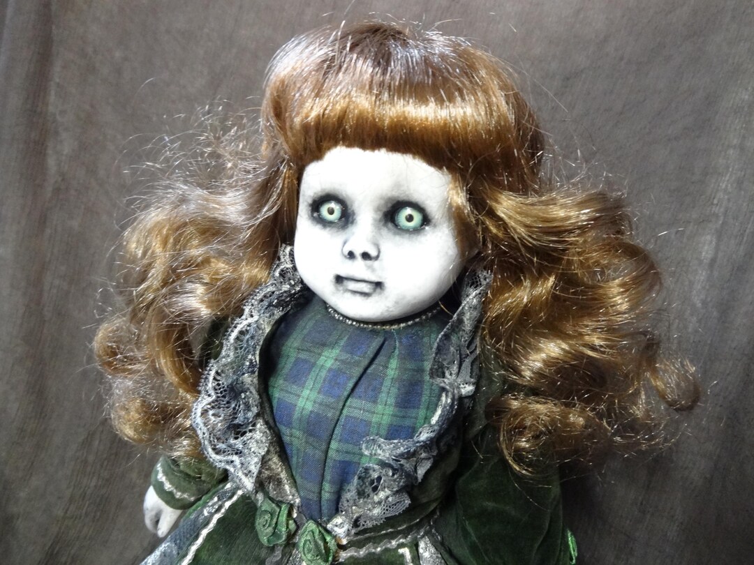 Spooky Little Girl Doll Creepy Doll Scary Doll Dark Art Horror ...
