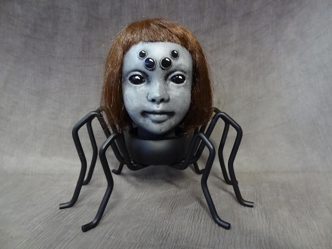 Doll Headed Spider With 6 Eyes Creepy Doll Spooky Doll Scary Doll ...