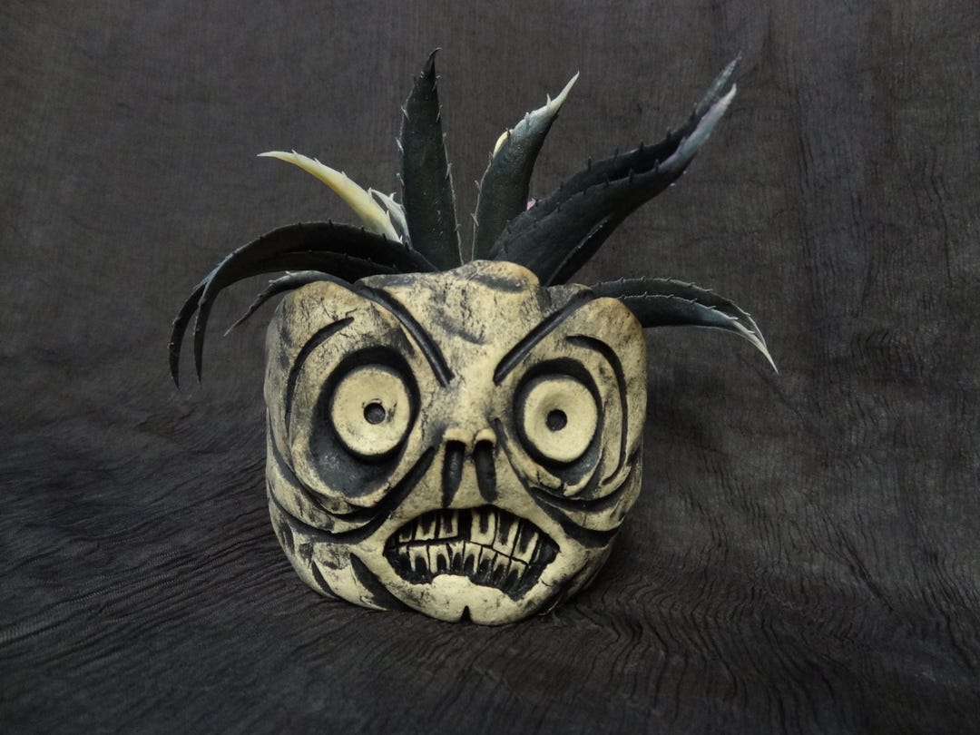Small Creepy Cute Zombie Pot - Great for an Air Plant or Small ...