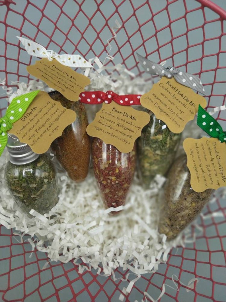 Dip Mix Ornament Set – Holiday Hostess Gift, Set of 5 - Etsy
