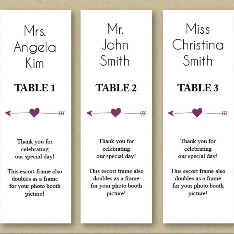 Arrow Place Cards - Etsy