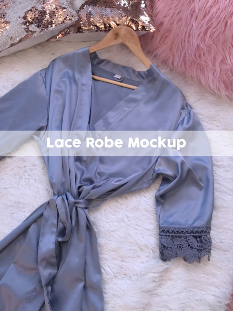 Gorgeous Lace Robe Mockup for Digitally Adding Name Monogram - Etsy UK