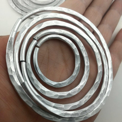 8 Gauge Aluminium Hoops Stretched Ear - Etsy