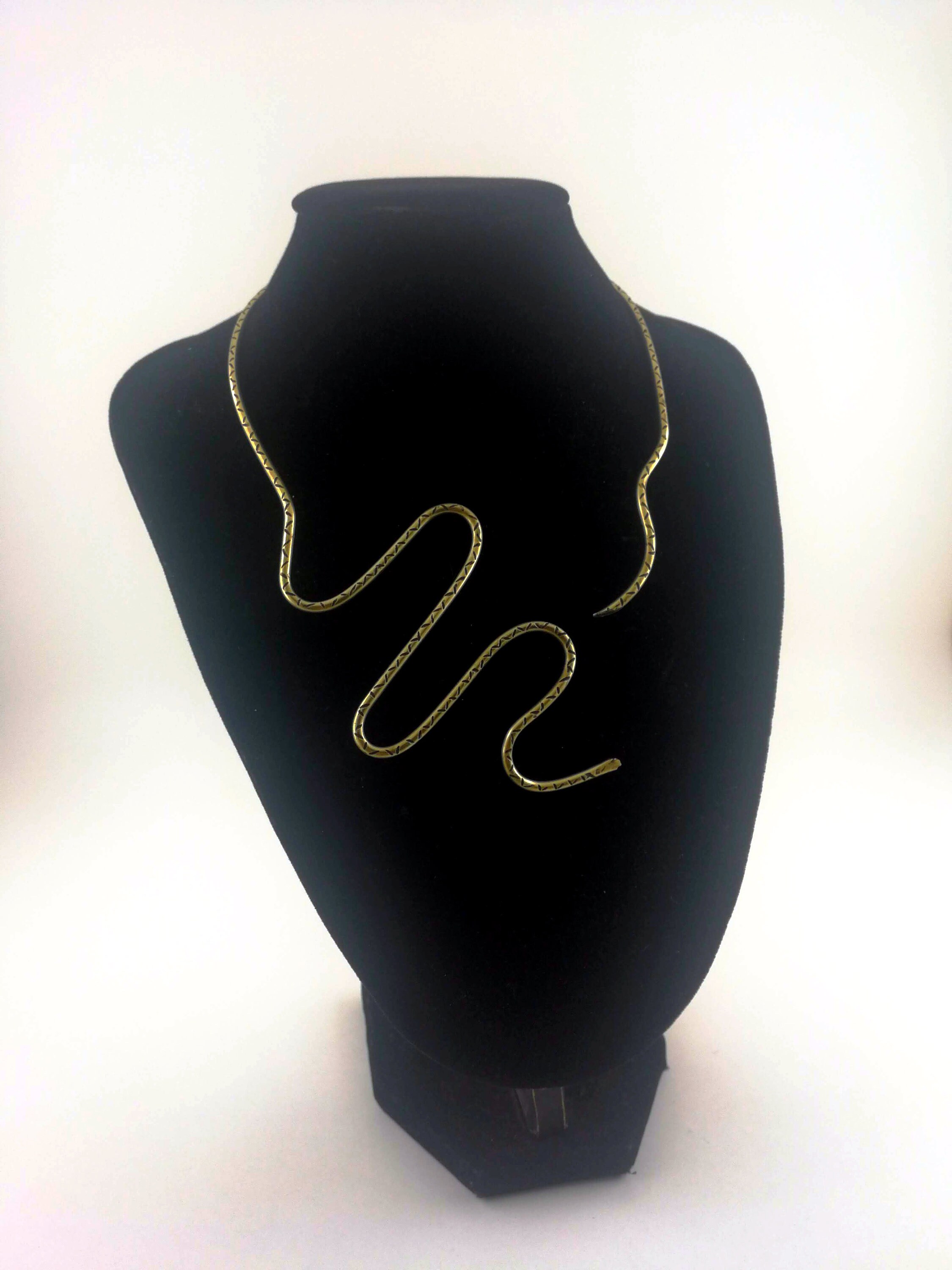 Snake Collar Necklace Open Choker Necklace | Etsy