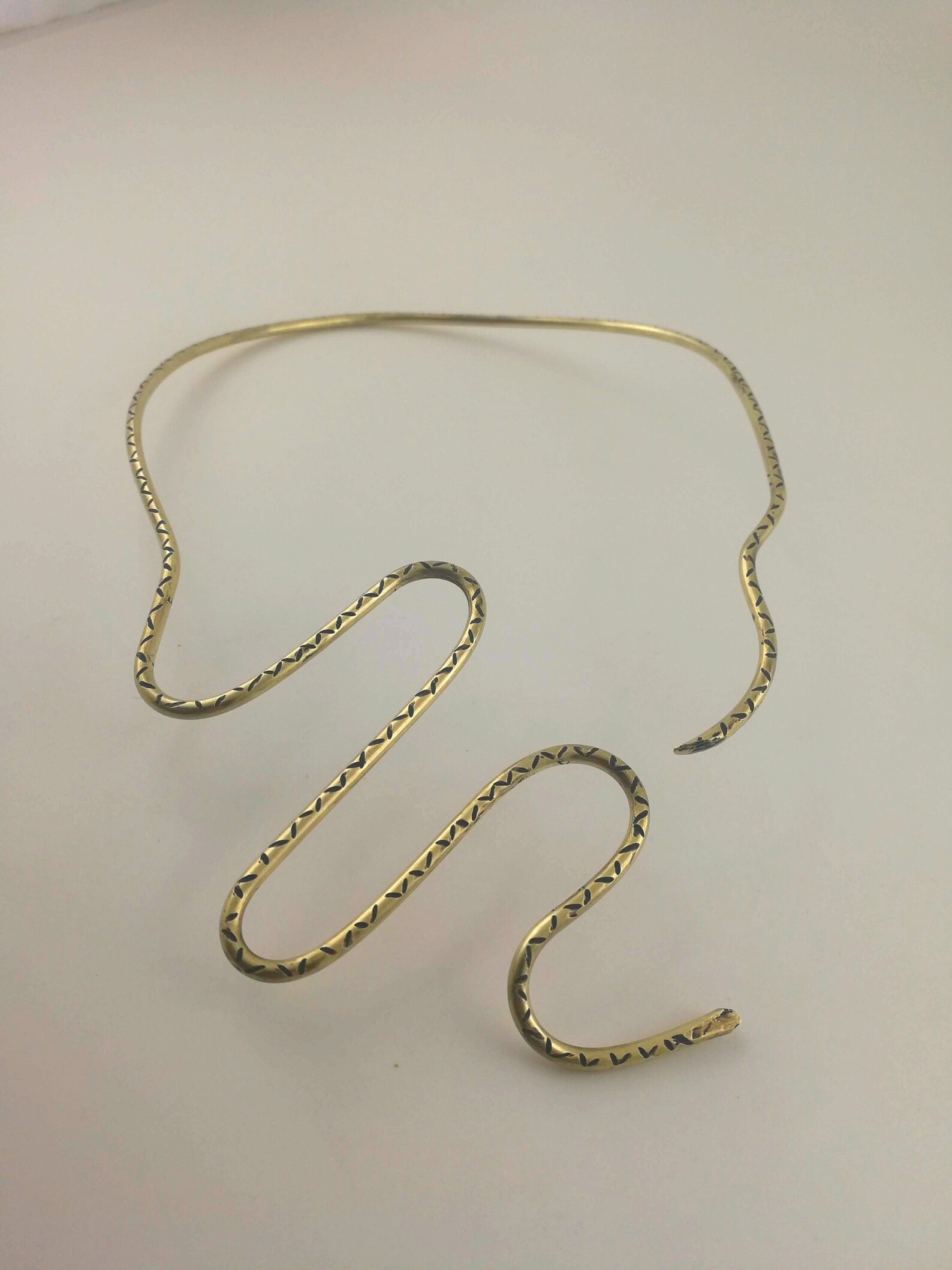 Snake Collar Necklace Open Choker Necklace | Etsy