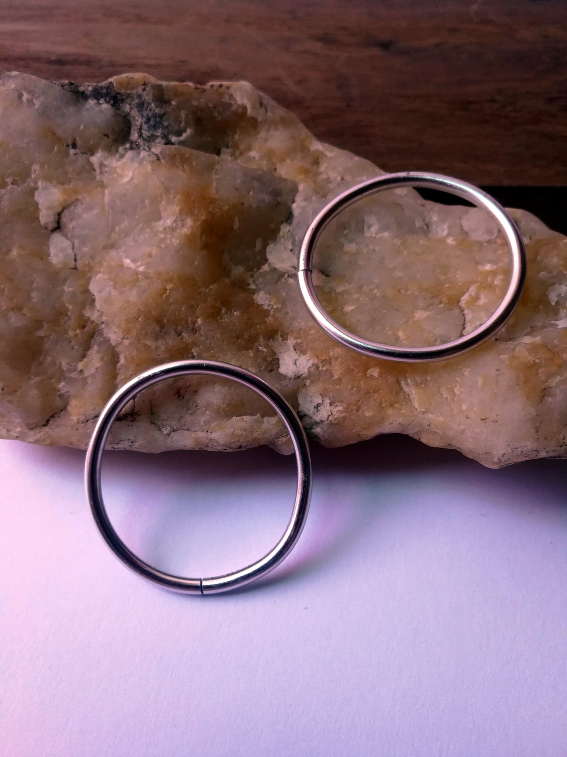 8 Gauge Aluminium Hoops Stretched Ear - Etsy