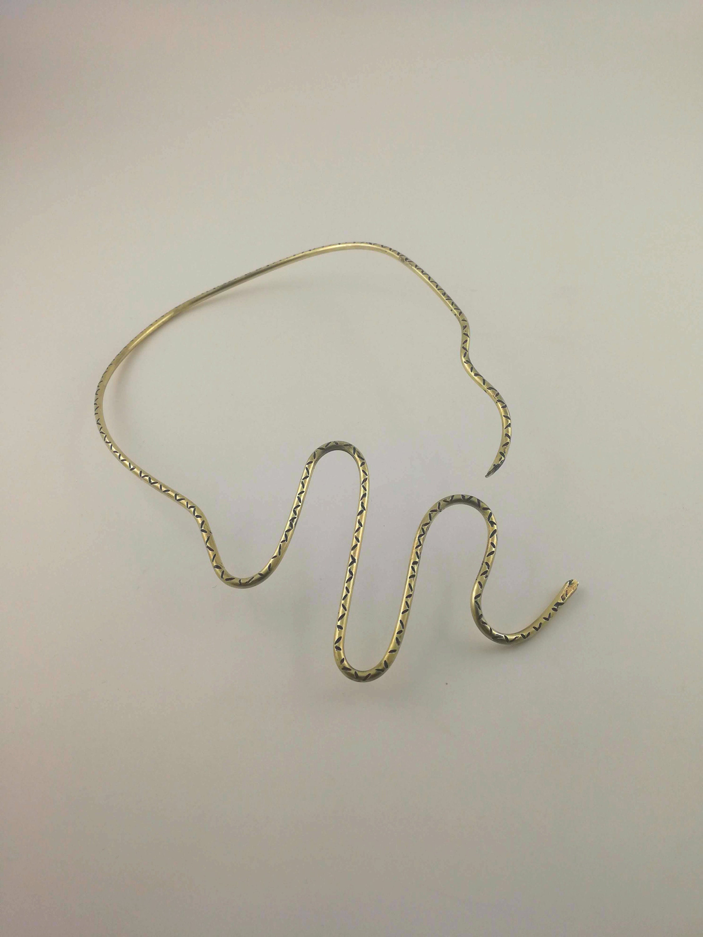 Snake Collar Necklace Open Choker Necklace | Etsy