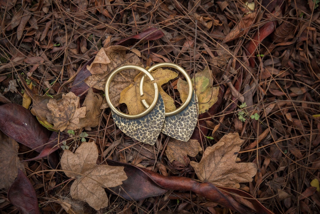 10 Gauge Hammered Hoops 8g Earrings - Large Ear Weights - Etsy