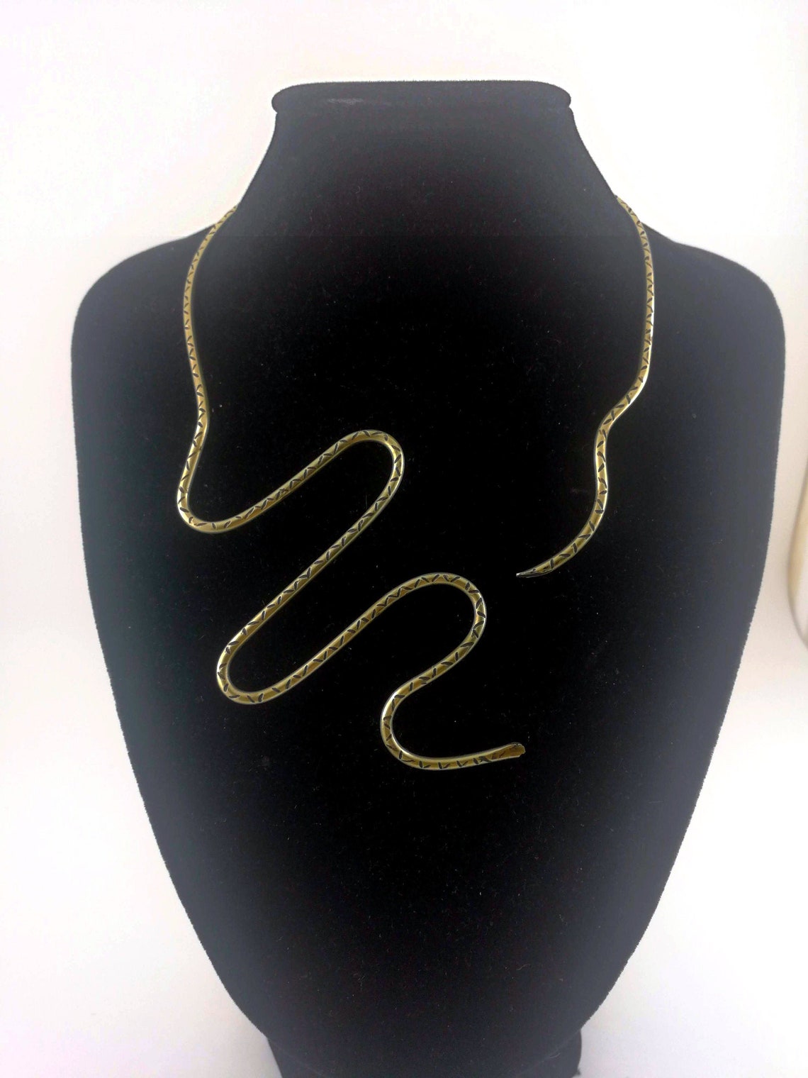 Snake Collar Necklace Open Choker Necklace | Etsy