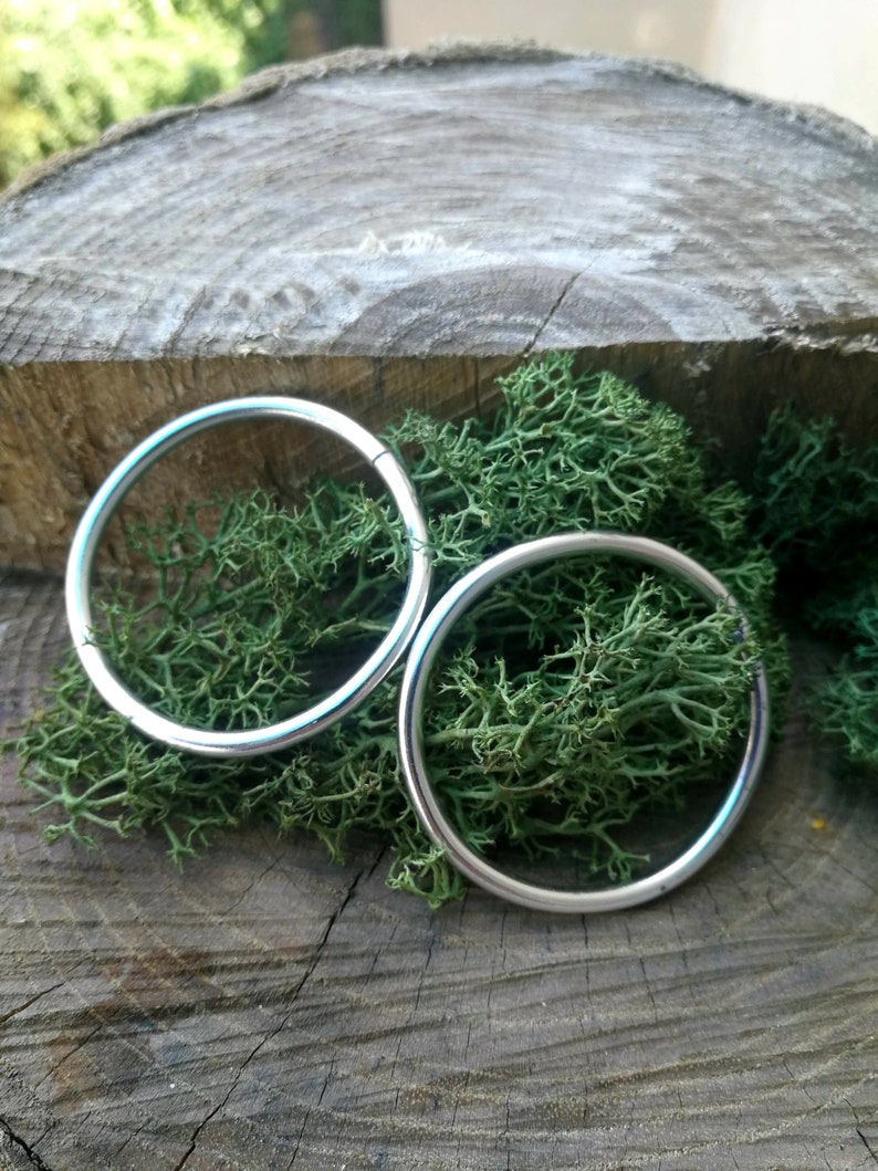 8 Gauge Aluminium Hoops Stretched Ear - Etsy