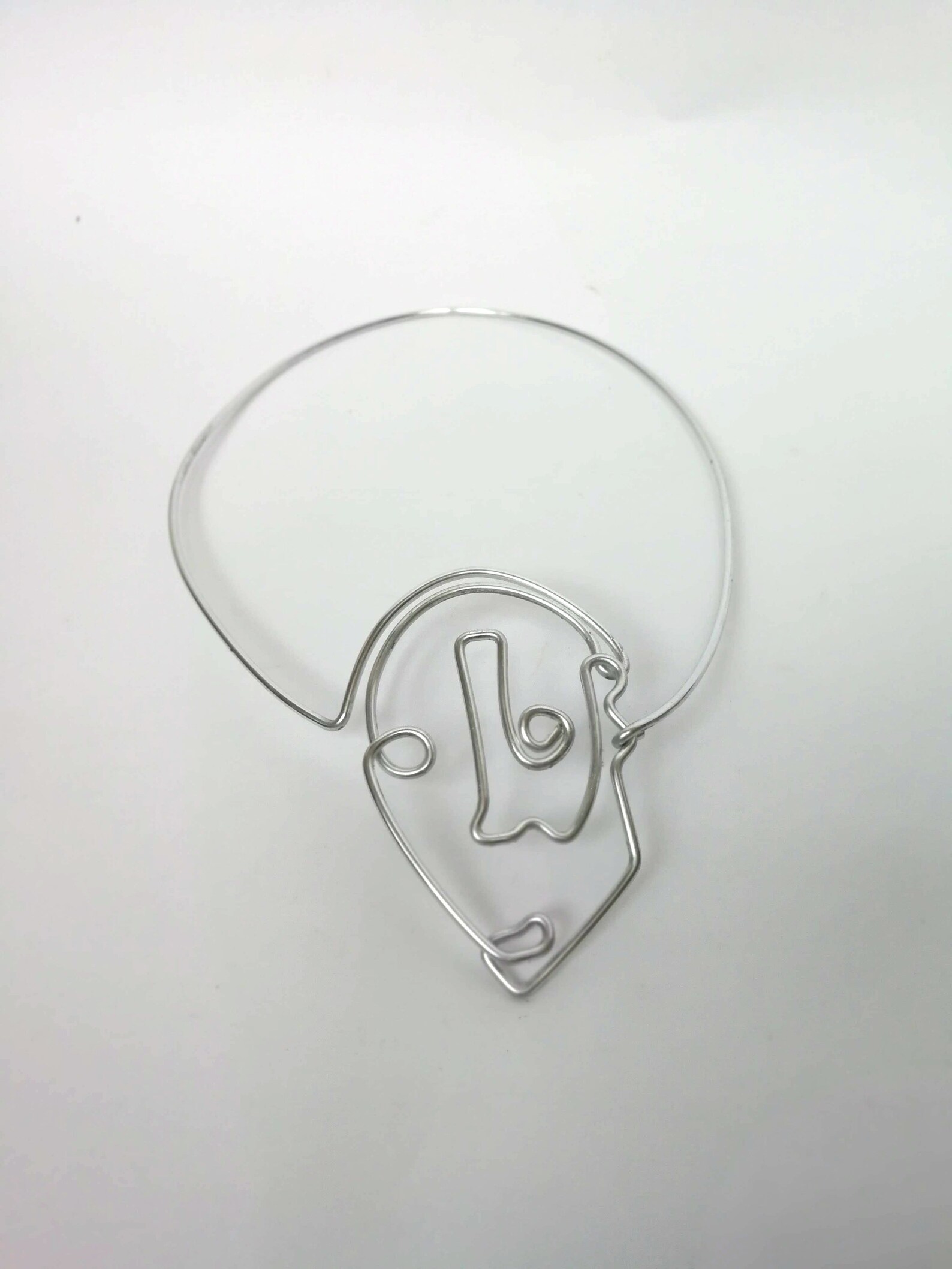 Handmade Wire Face Necklace Unusal Statement Necklace - Etsy