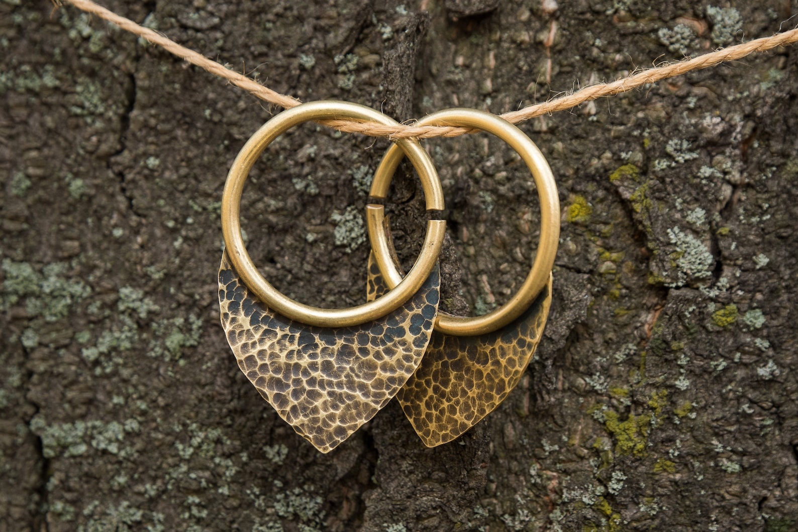 10 Gauge Hammered Hoops 8g Earrings Large Ear Weights - Etsy