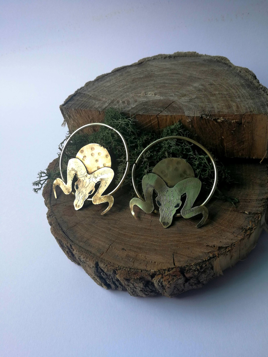 10 Gauge Animal Skull Hoops Hoops for Plugs Stretched Ear | Etsy